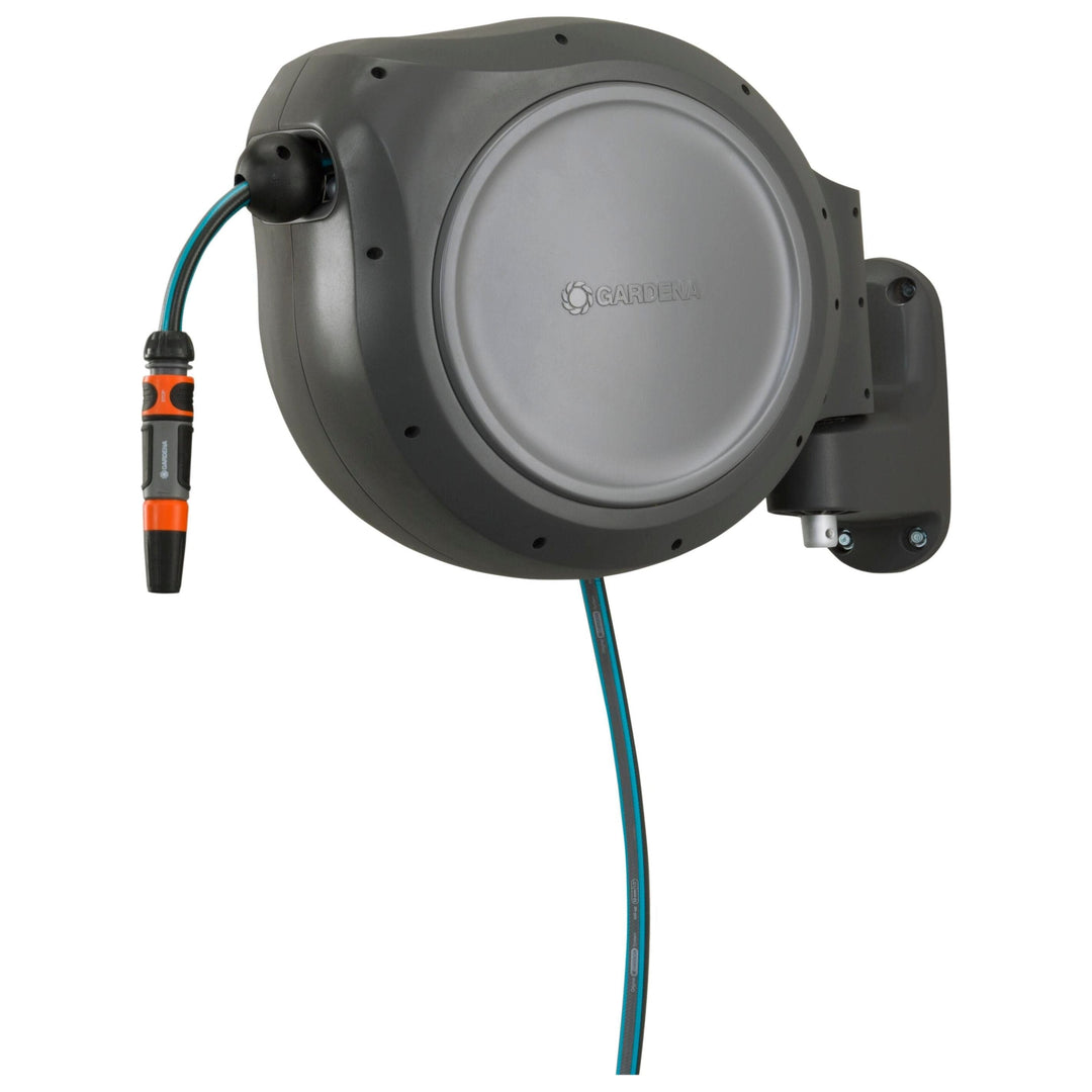 GARDENA 100 Foot Wall Mounted Reel gray – Gardena